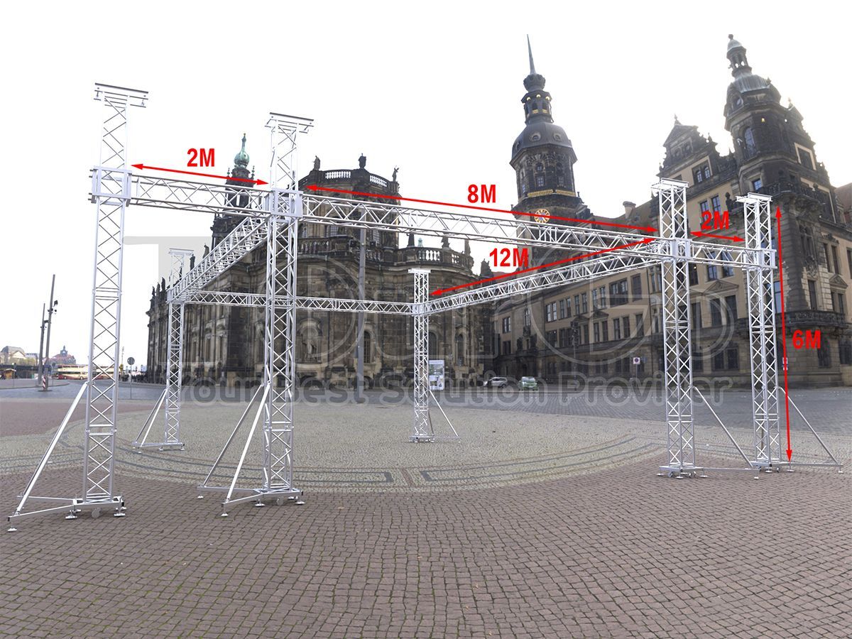 Outdoor Aluminum Flat Roof Truss for Big Event - TourGo Event Solution ...