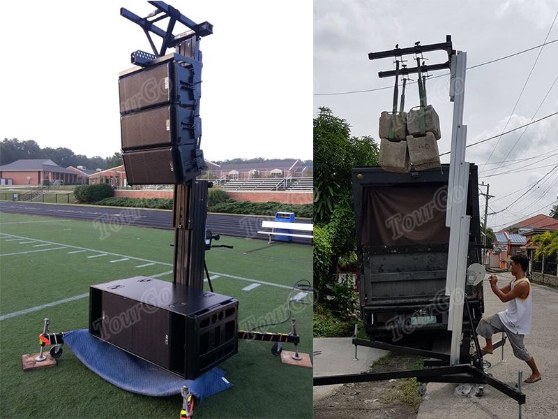 TourGo Truss Lifting Tower, Line Array Lift Tower, Max 320kg, Max 5m ...