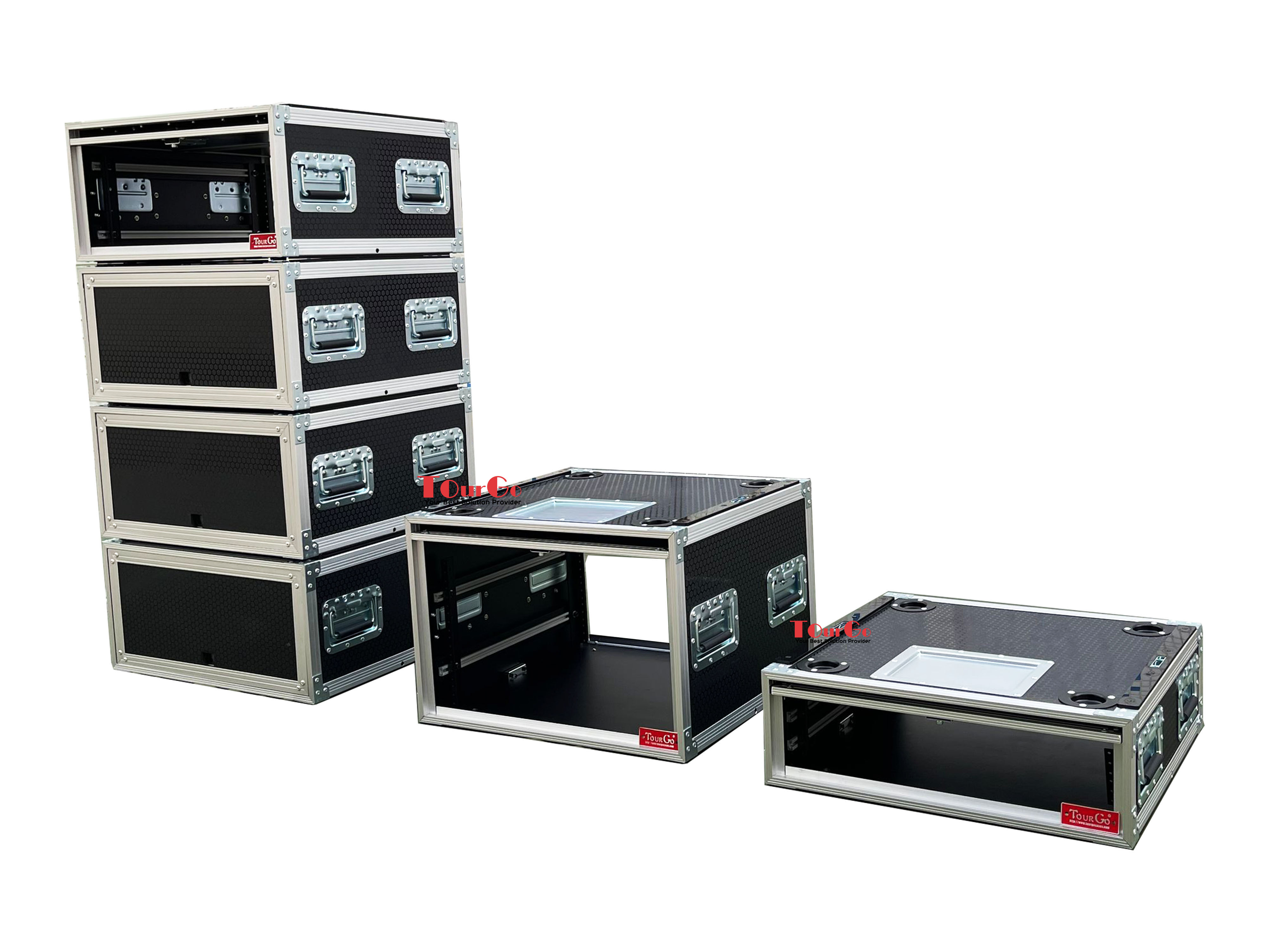 2U 4U 6U 8U Rack Mount Road Cases Slam Door Rack Case - TourGo Event ...