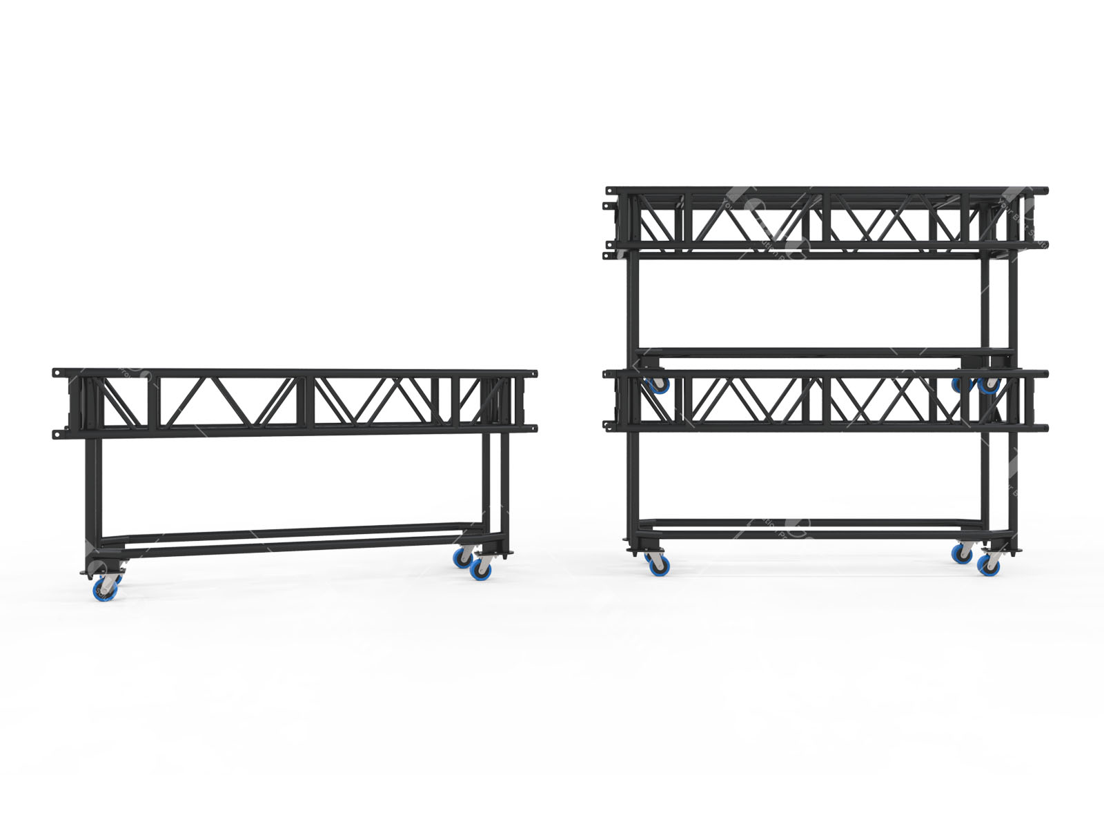 8ft Pre Rig Truss System Black Touring Truss Pre-Rigged Moving Lighting ...