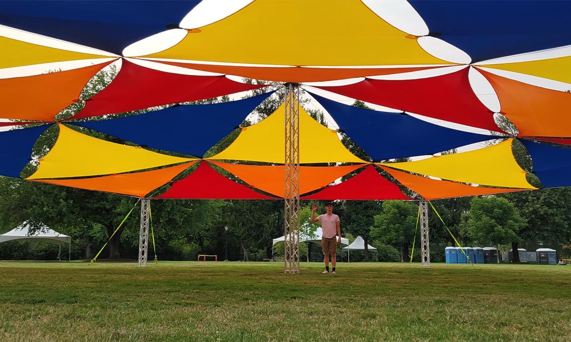 Outdoor Large Waterproof Spire Canopy Camping Camp Sunshade Beach Tent ...