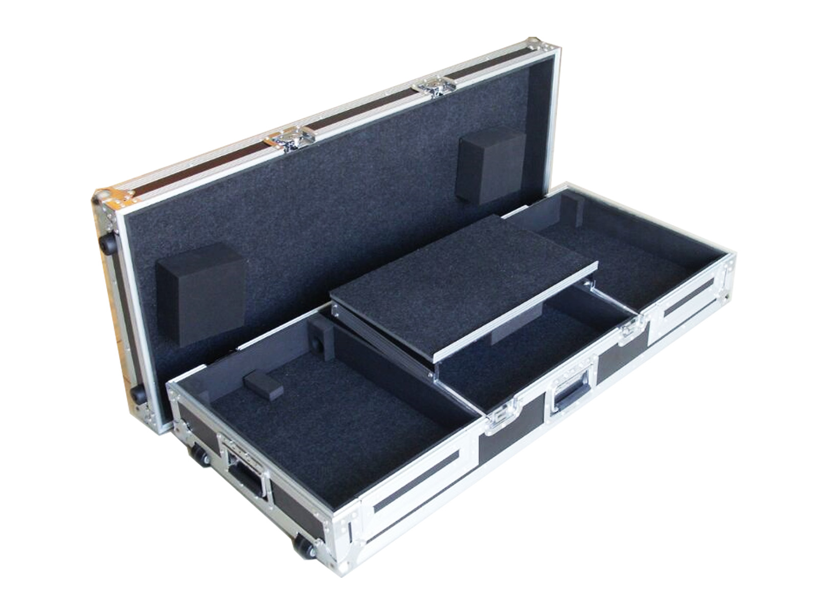 DJ CASE FOR 2 X American Radius3000+ 10 INCH MIXER WITH LAPTOP STAND ...