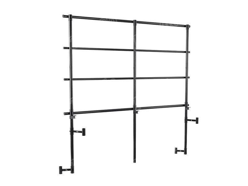 3-Level Straight Trans-Port Risers & Guard Rail Bundle - TourGo Event ...