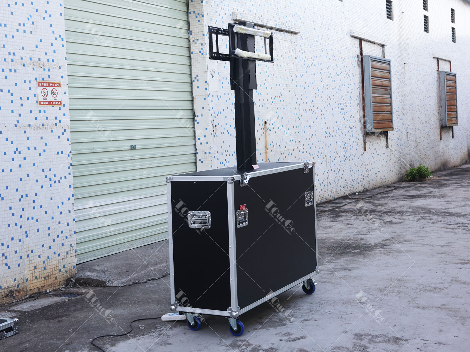 55-inch lifting Dual TV cabinet LCD case - TourGo Event Solution Co., Ltd