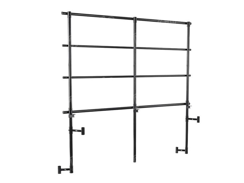 4-Level Straight Trans-Port Risers & Guard Rail Bundle - TourGo Event ...