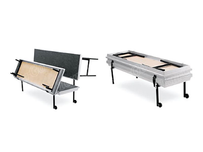 4-Level Straight Trans-Port Risers & Guard Rail Bundle - TourGo Event ...