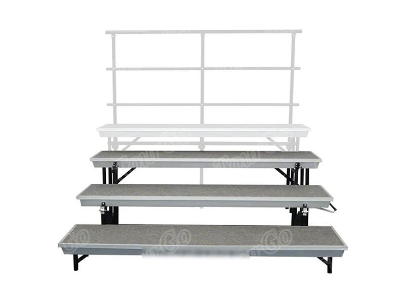 4-Level Straight Trans-Port Risers & Guard Rail Bundle - TourGo Event ...