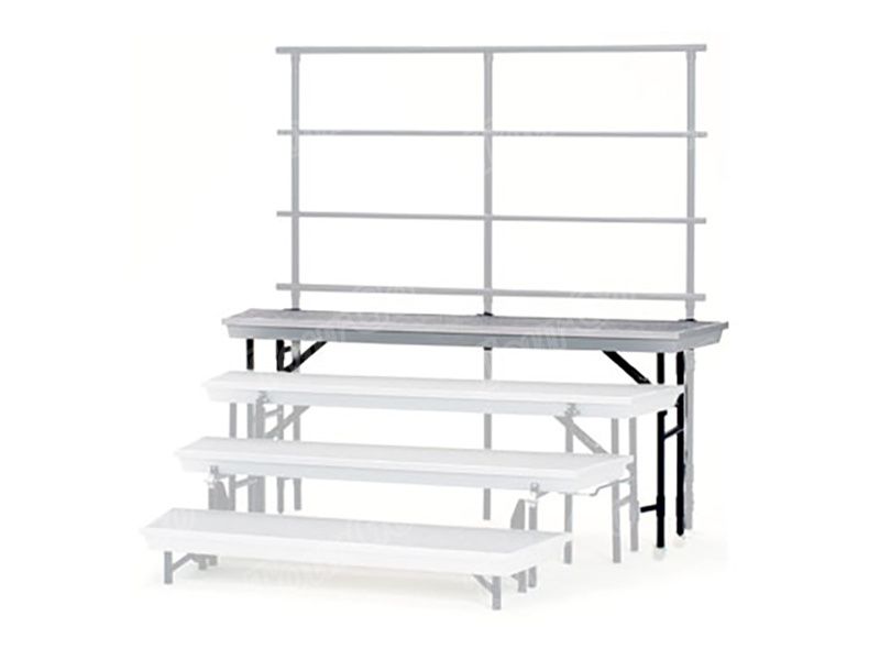 4-Level Tapered Trans-Port Risers & Guard Rail Bundle - TourGo Event ...
