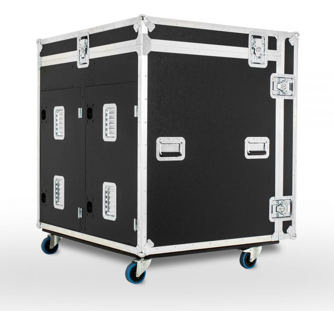 Large Production Flight Case - 4 Drawer with Keyboard Shelves And 16U ...