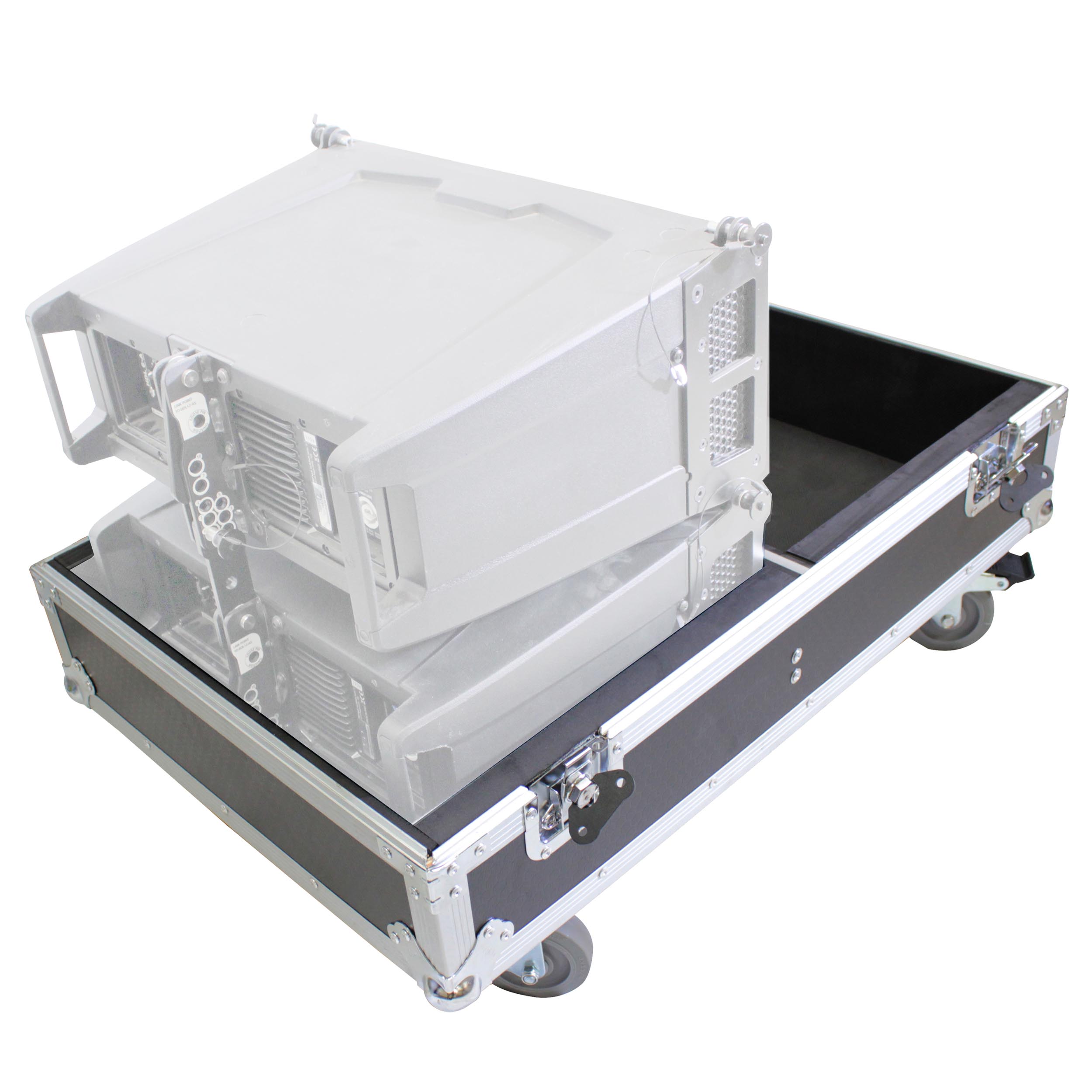 Line Array Flight Case for 4 RCF HDL6-A HDL26-A Speakers W/Wheels ...