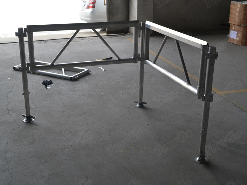 TourGo Aluminum Assemble Stage Transparent Glass Stage for Wedding ...