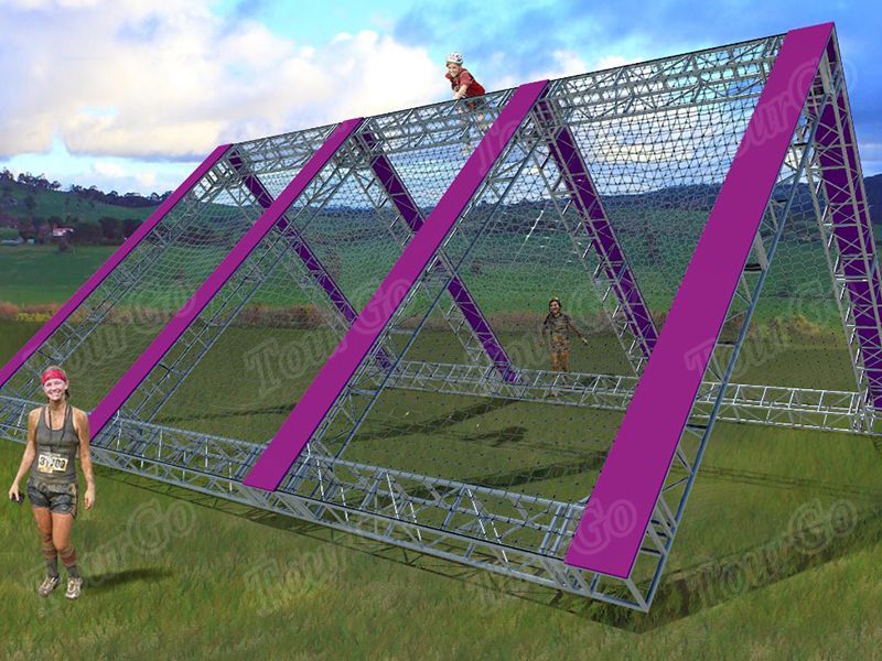 TourGo Outdoor Playground Climbing Cargo Nets / Spartan Race Obstacles ...