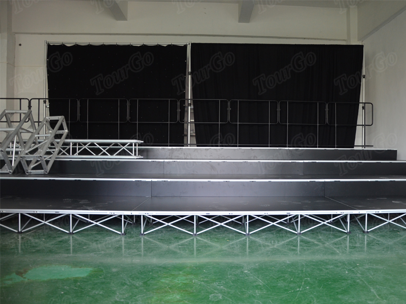 Portable Modular Choir Stage System with Mobile Aluminum Truss for ...