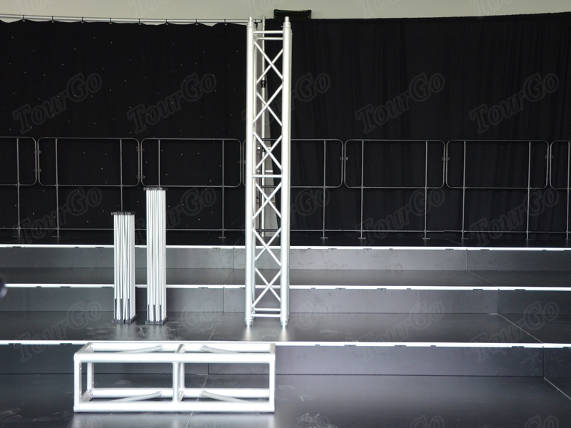 Portable Modular Choir Stage System with Mobile Aluminum Truss for ...