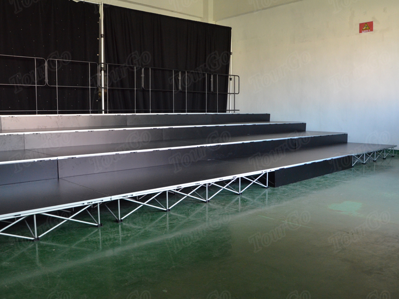 Portable Modular Choir Stage System with Mobile Aluminum Truss for ...