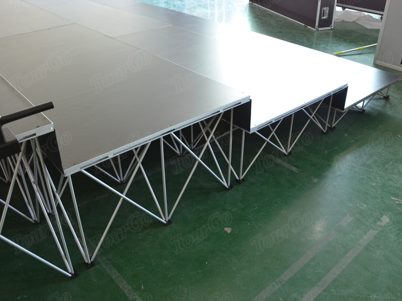 Portable Modular Choir Stage System with Mobile Aluminum Truss for ...