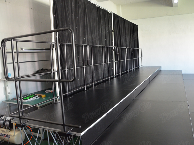Portable Modular Choir Stage System with Mobile Aluminum Truss for ...