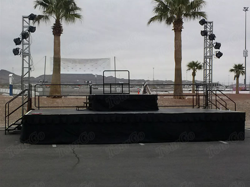 Church Stage Design Grey Stage Platform with Adjustable Height Leg for ...