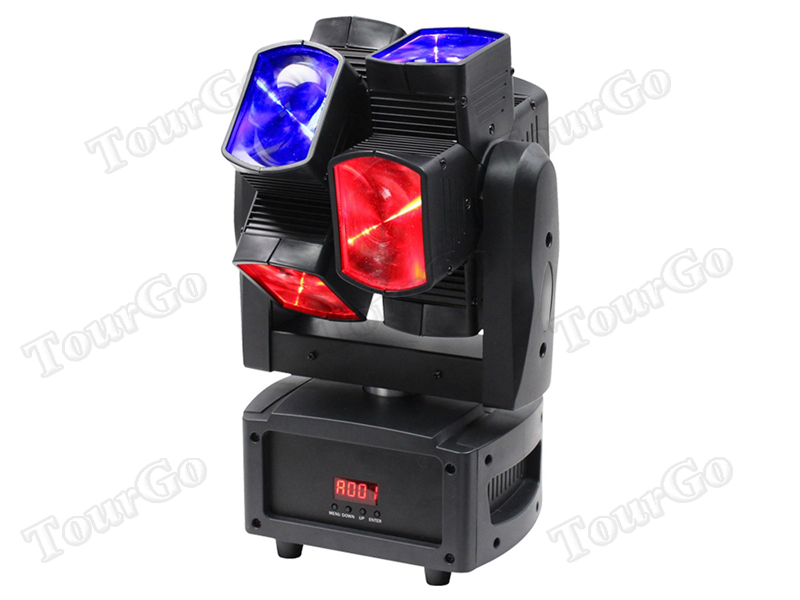 Dual Axis 8x10W RGBW 4in1 LED Moving Head Hot Wheels Light - TourGo ...