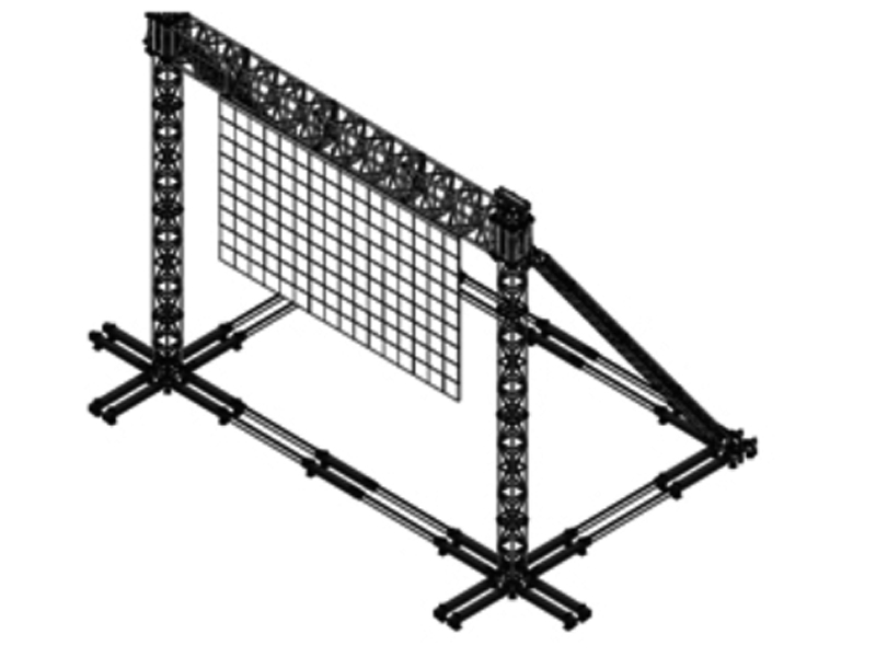 LED Screen Ground Supports 11 m span and load capacity up to 6,000 kg ...