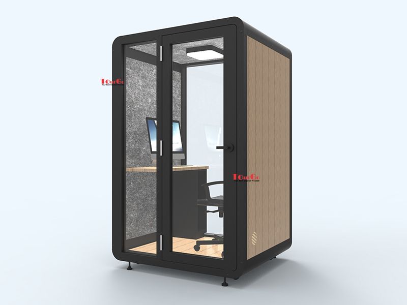 Customized Soundproof Office Phone Booth Pod For Two People - TourGo ...