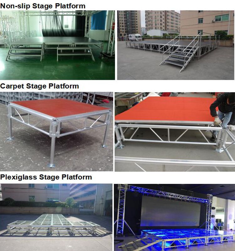 TourGo Concert Retractable Folding Aluminum Portable Stage For Outdoor ...