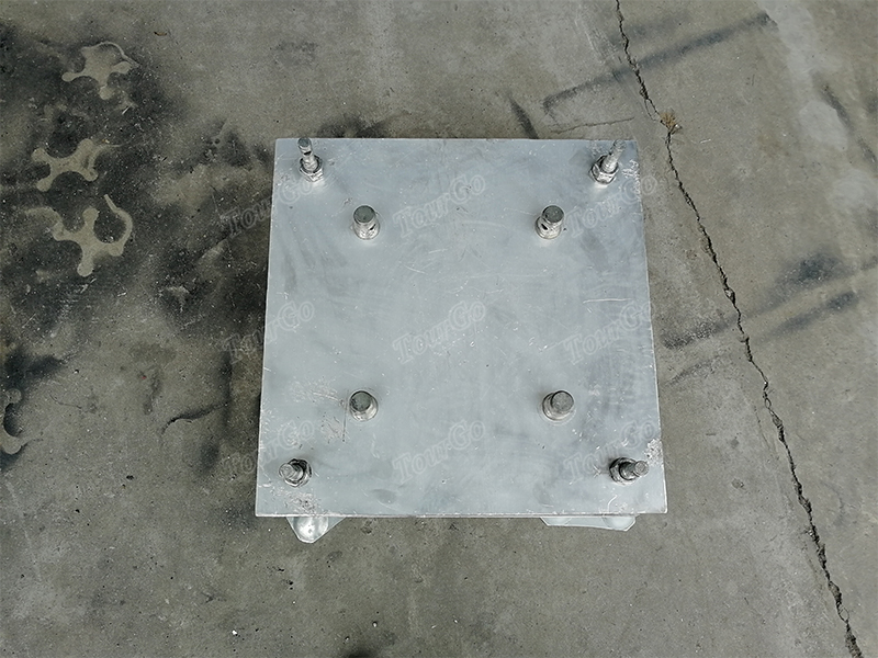 TourGo Triangle / Square Stage Aluminum Base Plate for Spigot Truss ...