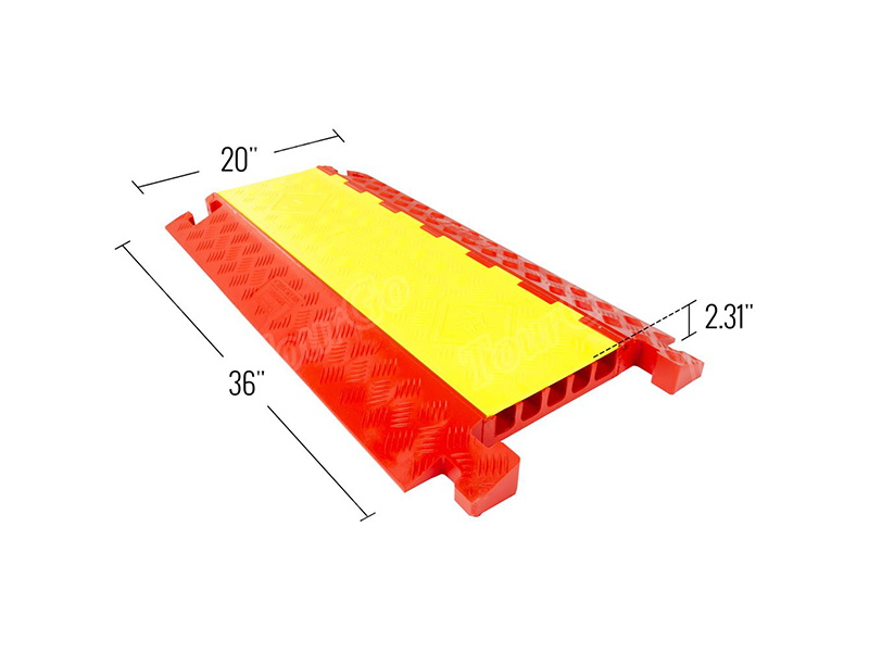 5-Channel Linebacker Cable Protector Ramp for 1.35″ diameter cables ...