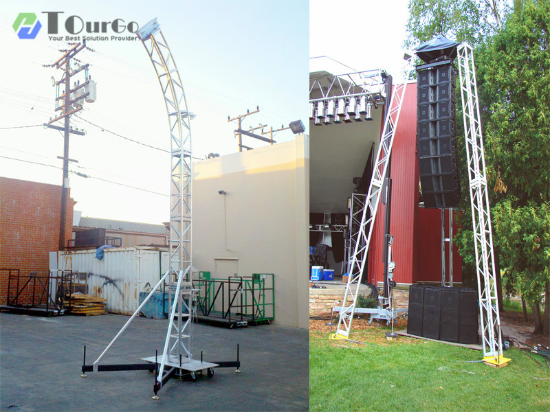 Line Array Speaker Towers H7m, Loads 800kg - TourGo Event Solution Co., Ltd