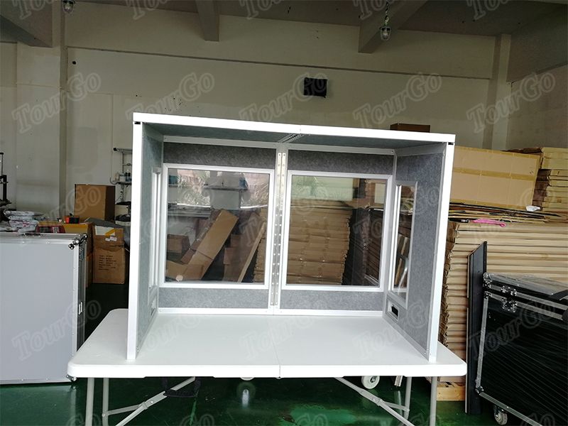 TourGo Customized Portable Tabletop Interpreter Booths for Two Person ...